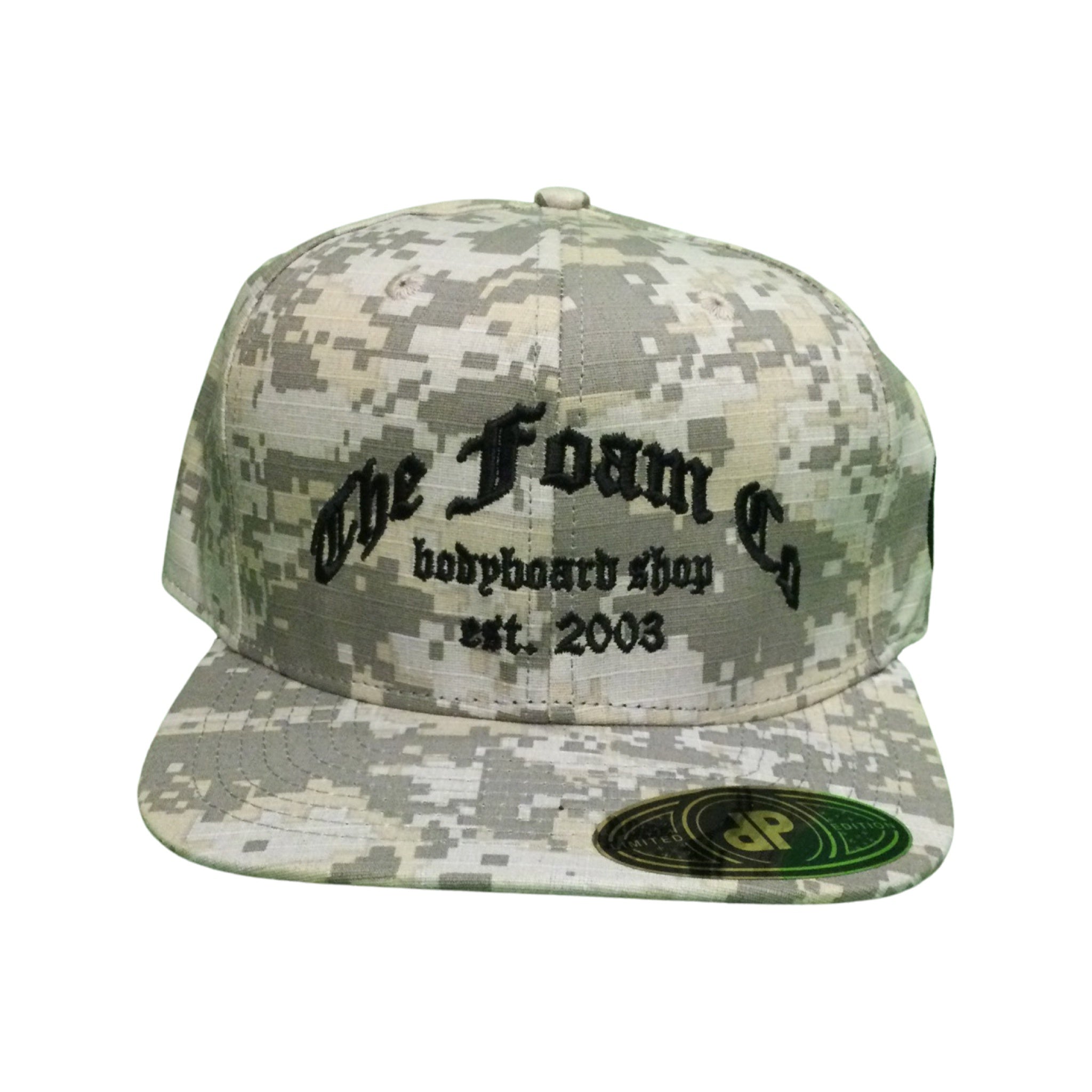 Foam Co Hat-Old English : Grey Digital Camo – The Foam Co.