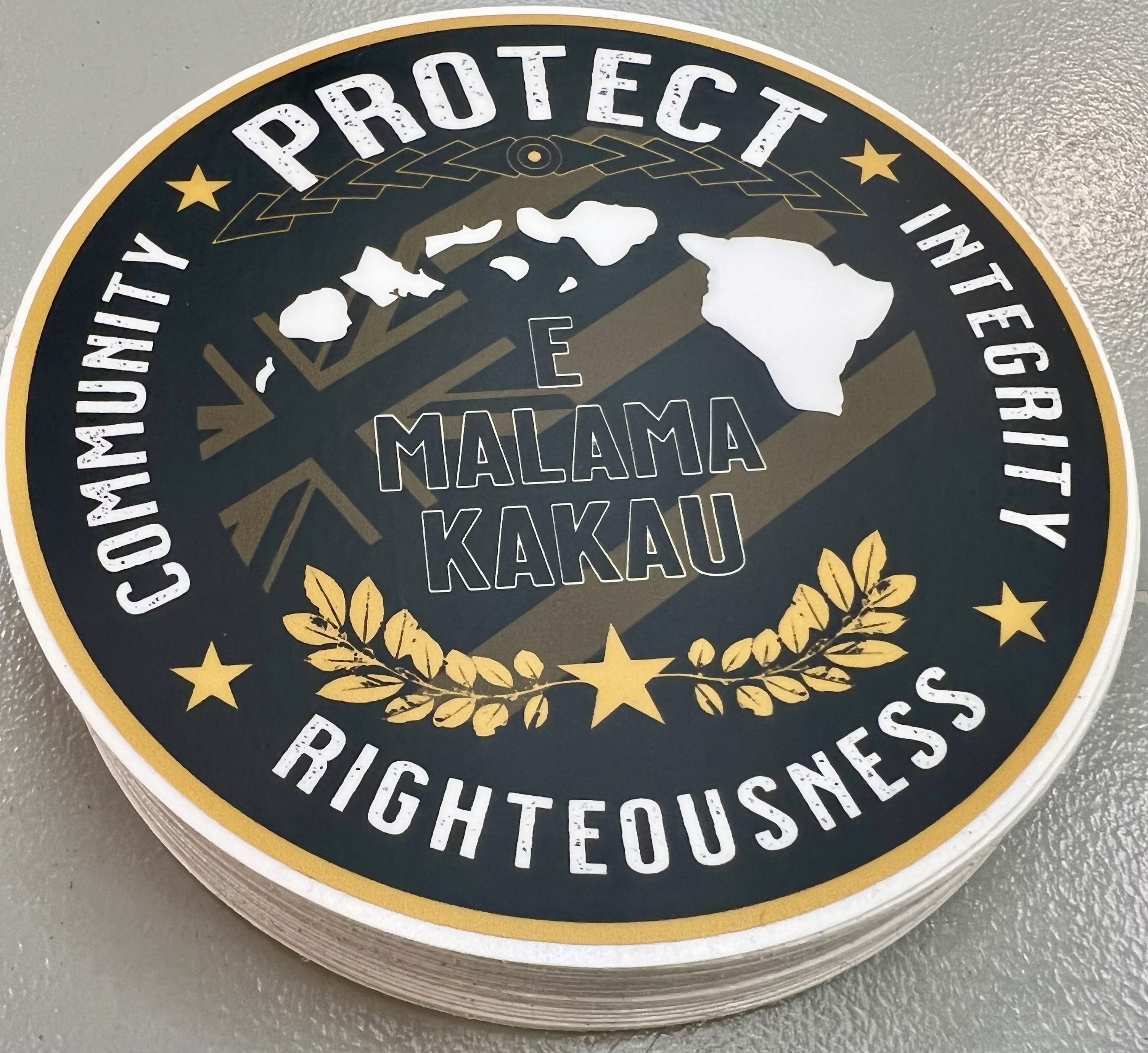Anxd E Malama Kakau Sticker – The Foam Co.